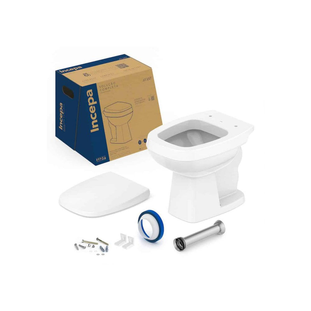 Kit Bacia Convencional Avant Branco - Incepa - Padovani: Materiais para ...